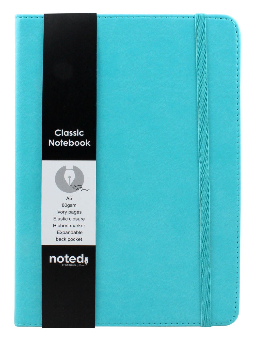 Noted Classic Notebook A5 Turquoise - Whitcoulls
