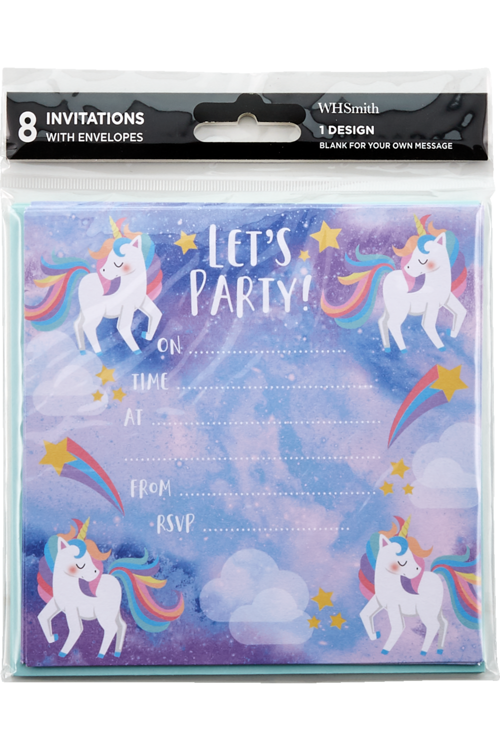White Unicorn Invitations Creatie Unicorn Party Theme Children's